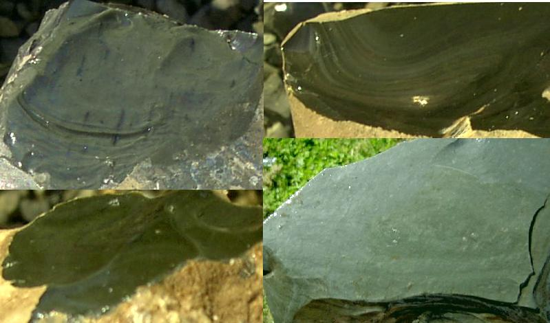 Knapping Materials, Many varieties of Obsidian, Needles for windchimes