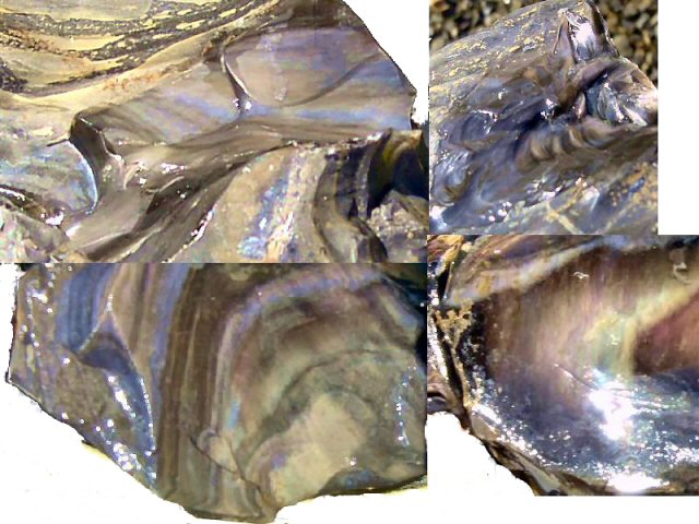 Knapping Materials, Many varieties of Obsidian, Needles for windchimes